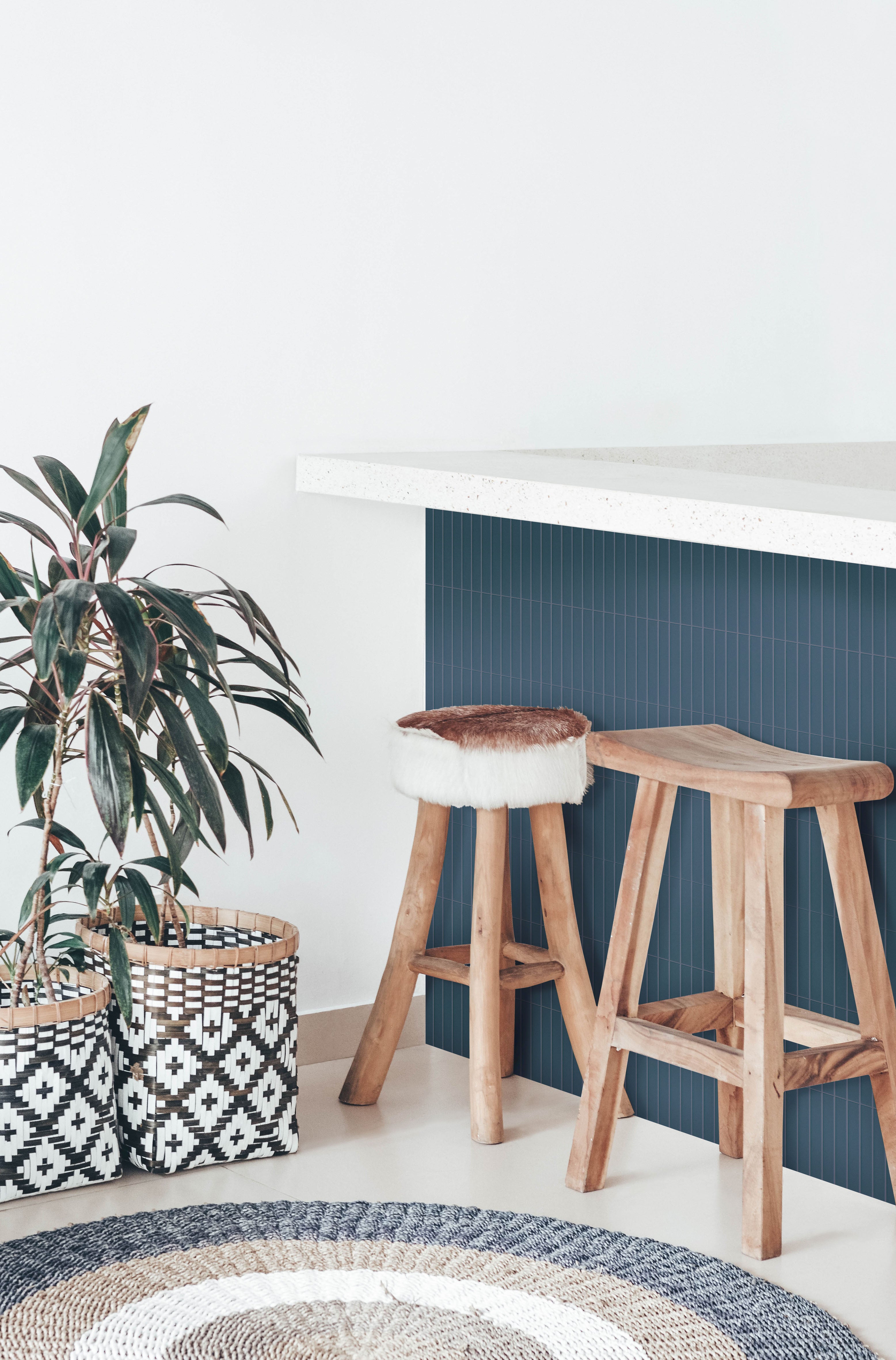 Stick Aegean Blue mosaik 2x15 cm | Konradssons Kakel